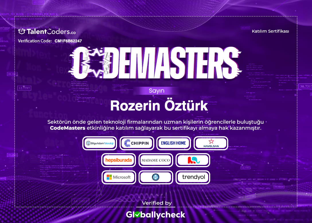 Rozerin Öztürk - Software Engineer Intern | LinkedIn