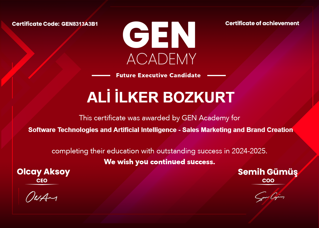 Ali İlker B. - Bilgi Blockchain | LinkedIn