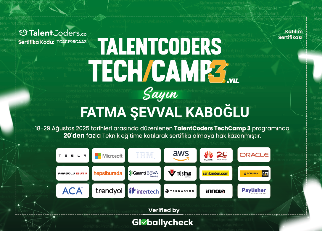 Fatma Şevval Kaboğlu - Computer Engineer | | LinkedIn