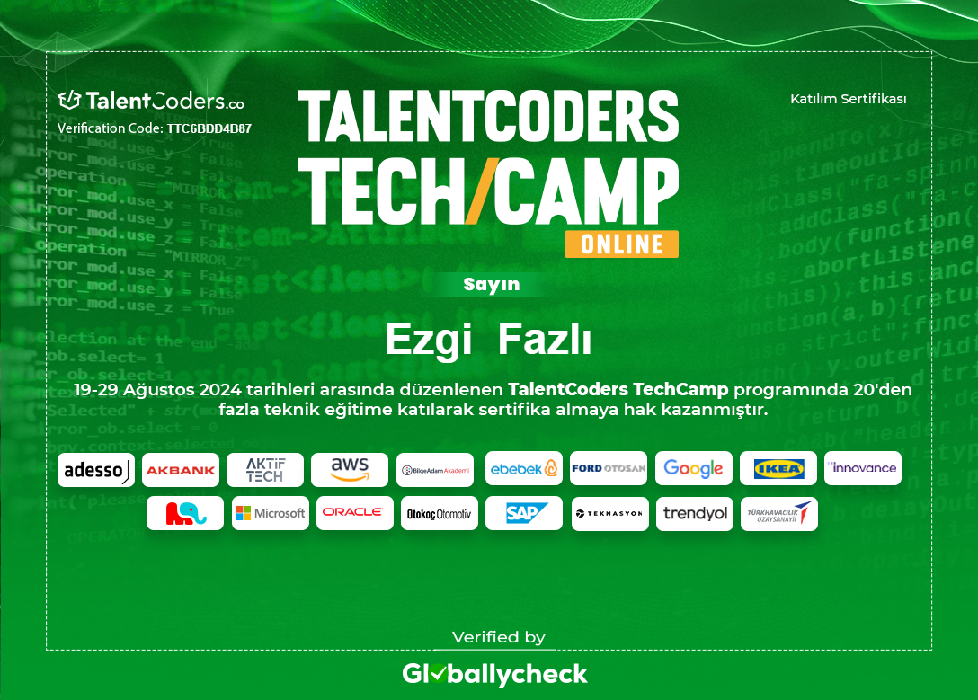 Ezgi FAZLI - Software Developer | LinkedIn
