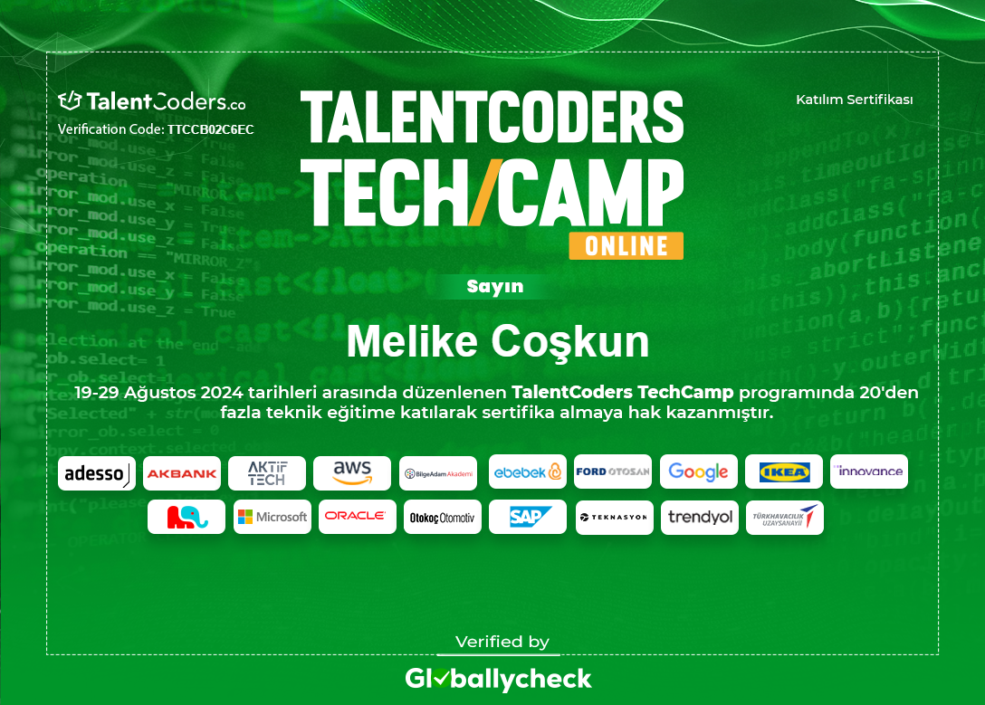 Melike C. - Full-Stack Developer | LinkedIn